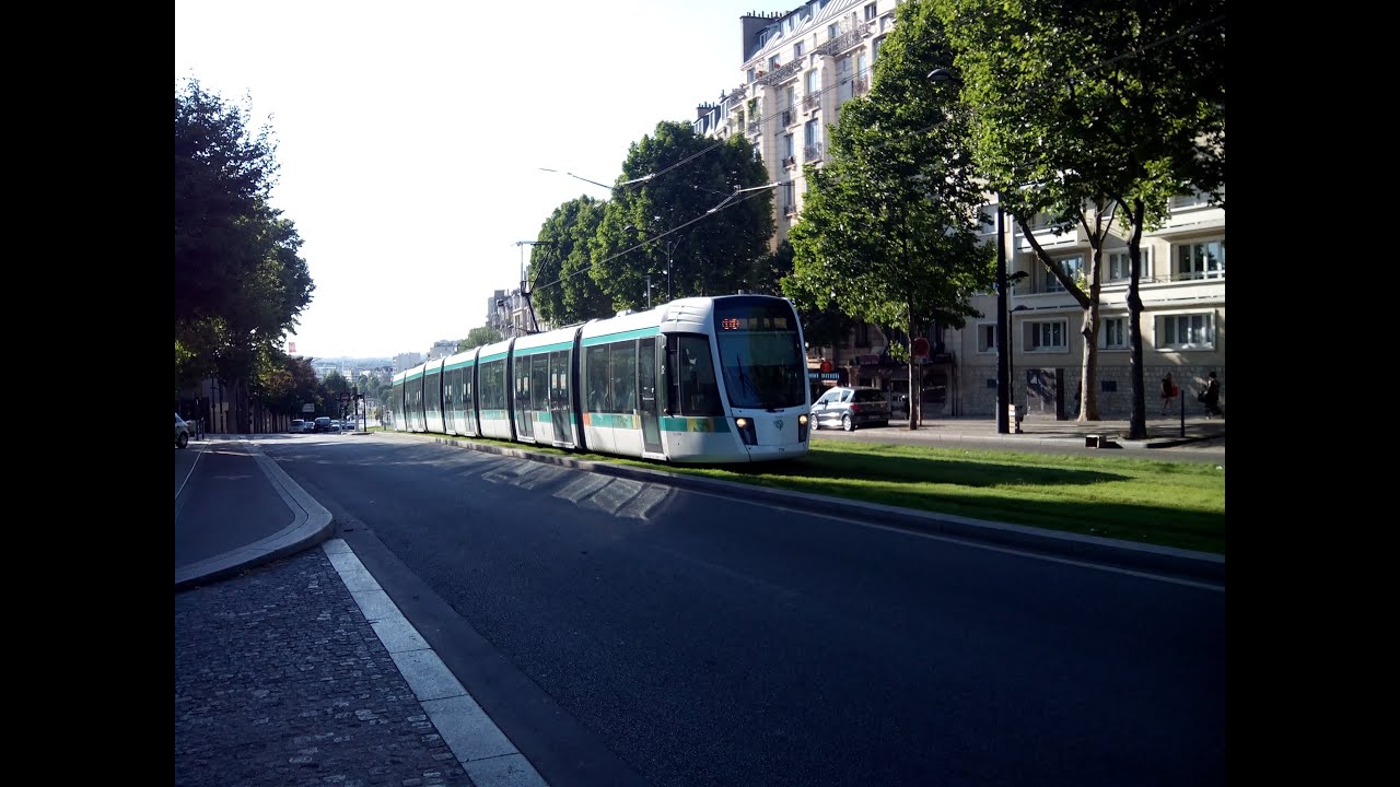Paris tram line T3a - Intersection - YouTube