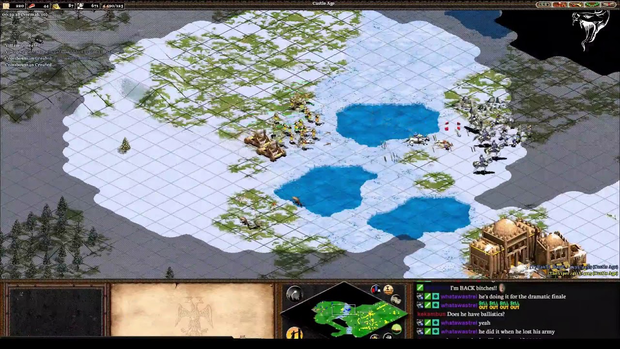 AoE2 TheViper perfect mangonel micro - YouTube