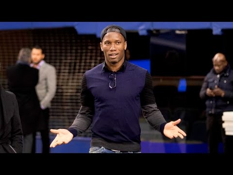 Didier Drogba speaks about training with a knee injury - YouTube