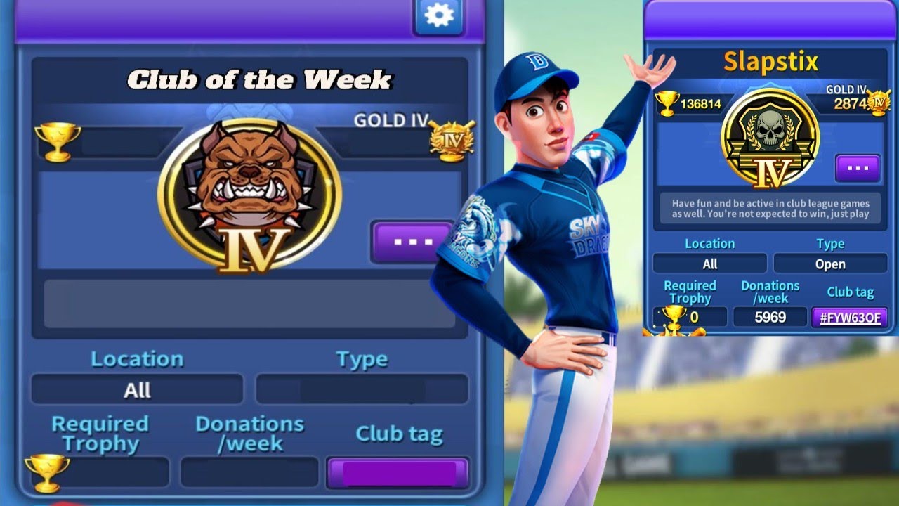 Baseball Clash - 🏆 CLUB OF THE WEEK: SLAPSTIX 🏆 - YouTube