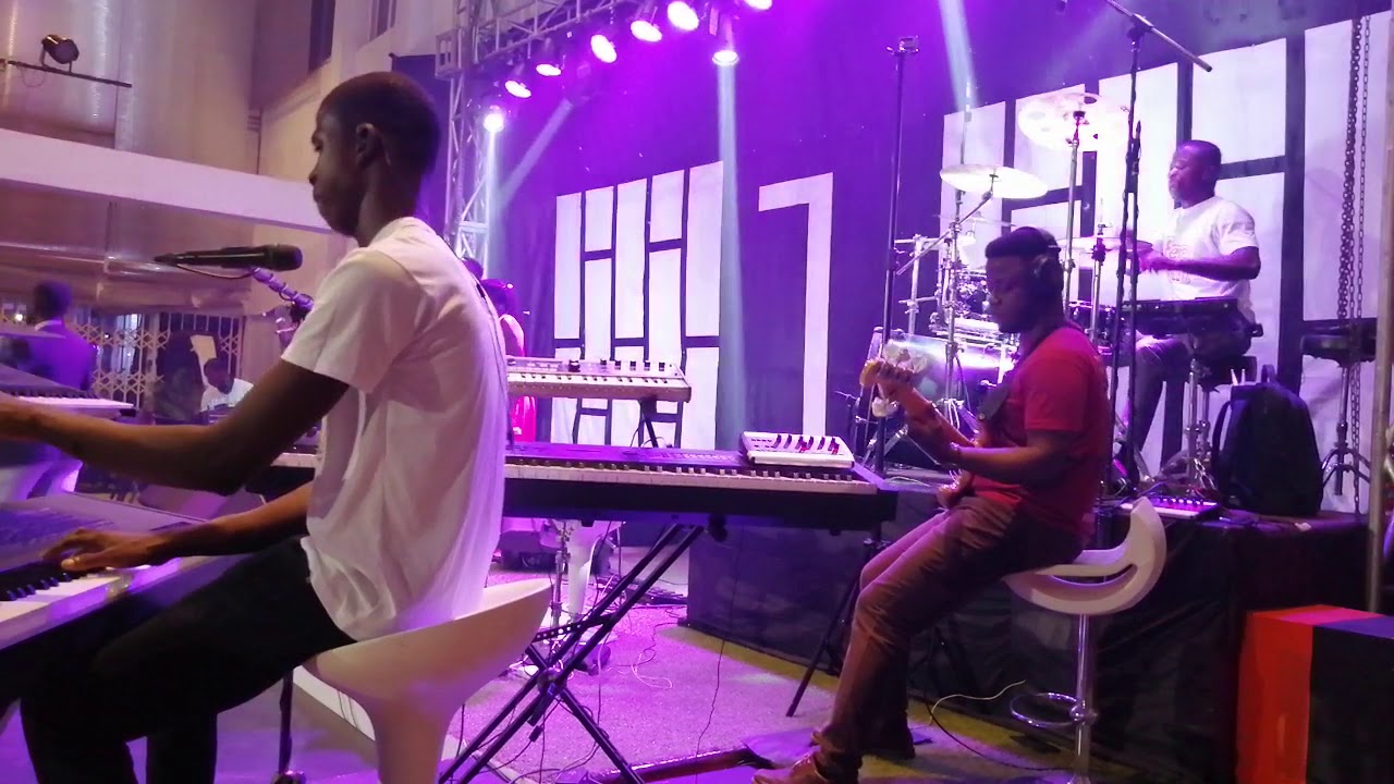 With Navah and WTC band at Atmosphere of Worship 2019 Sunyani | SAMUEL ...