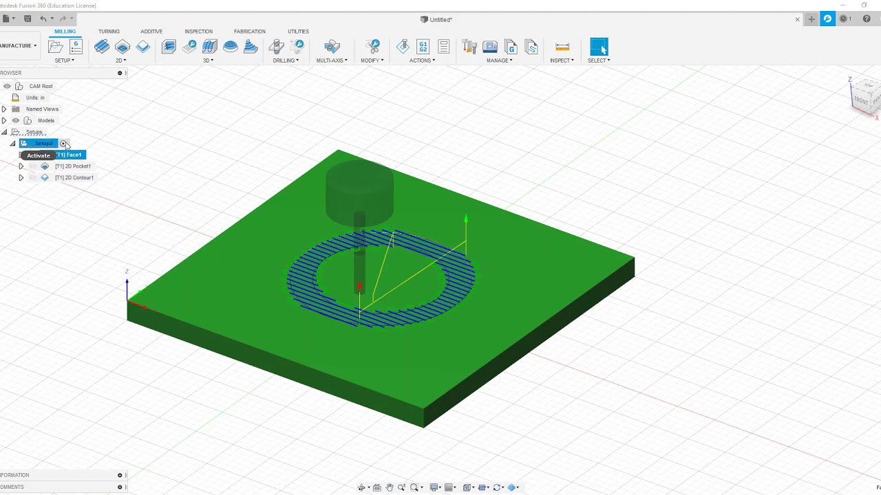 Saving GCODE of toolpaths from Fusion 360 CAM to cut on OtherMill Desktop CNC - YouTube