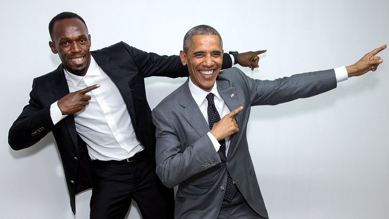 Obama Meets Usain Bolt - YouTube