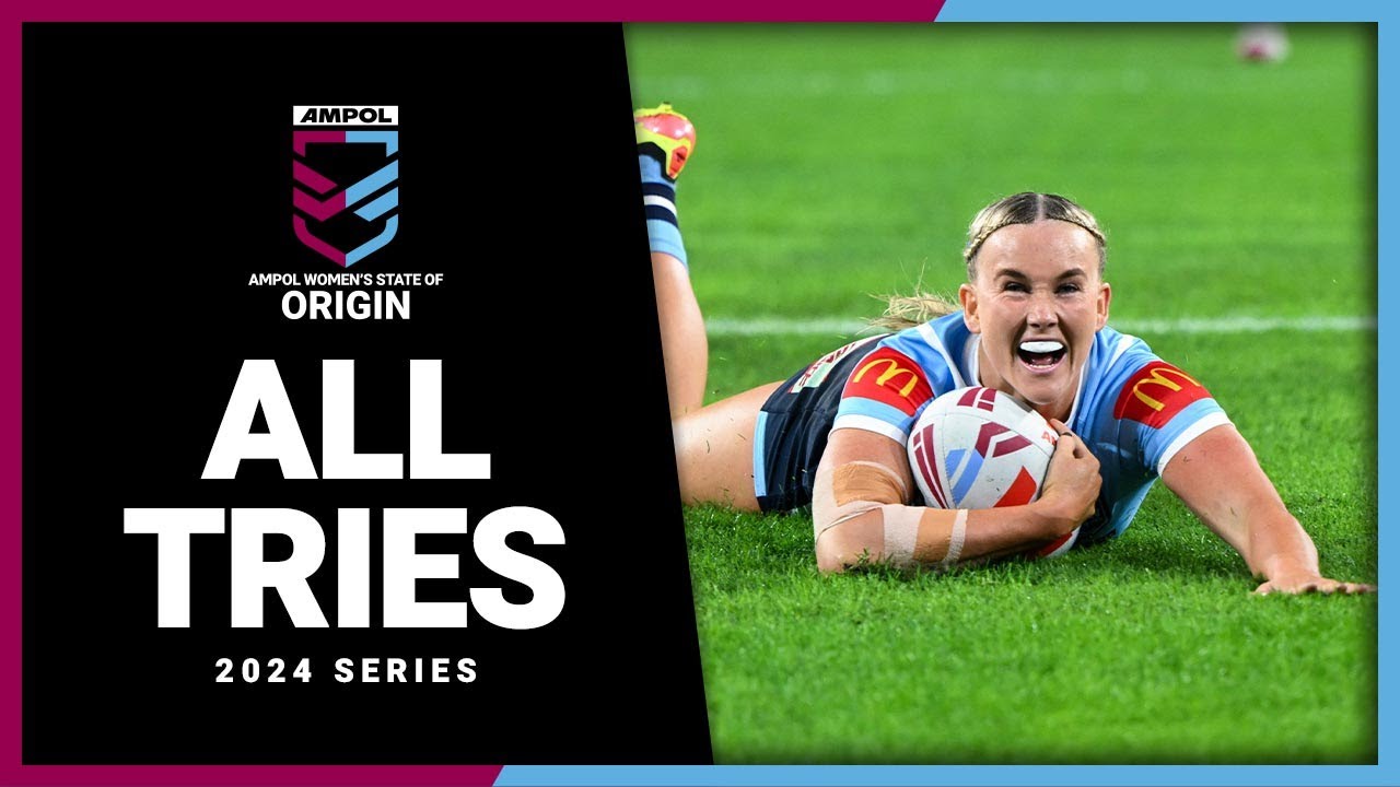 State of Origin 2024 | Every try from the 2024 Series | NRLW - YouTube