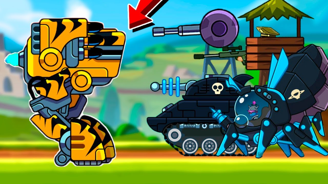 TANK ATLAS VS ALL BOSSES in EPIC JOURNEY - Hills of Steel. Games Tanks ...