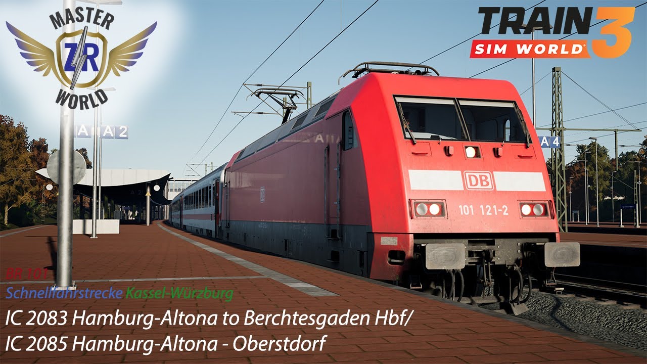 IC 2083/IC 2085 - Schnellfahrstrecke Kassel - Würzburg - BR 101 - Train ...