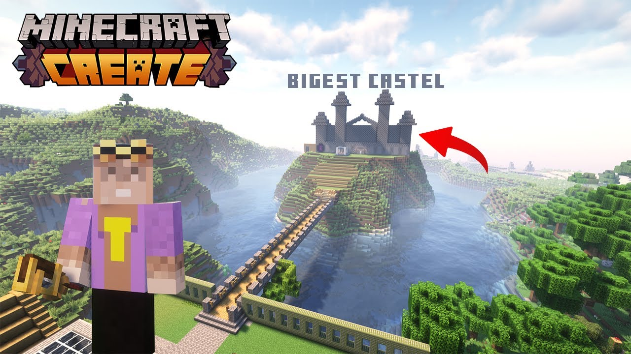 How to build biggest castel and factory in minecraft create mod #9 ...