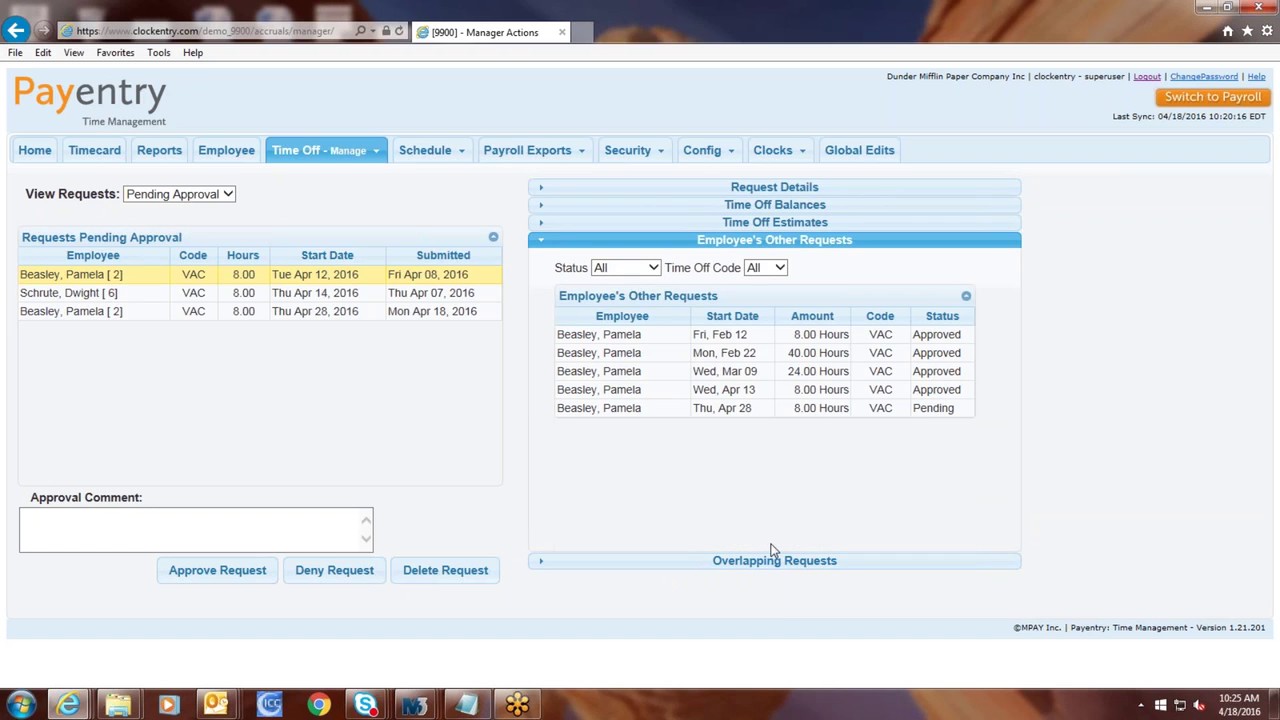 Payentry Time Management Demo - YouTube