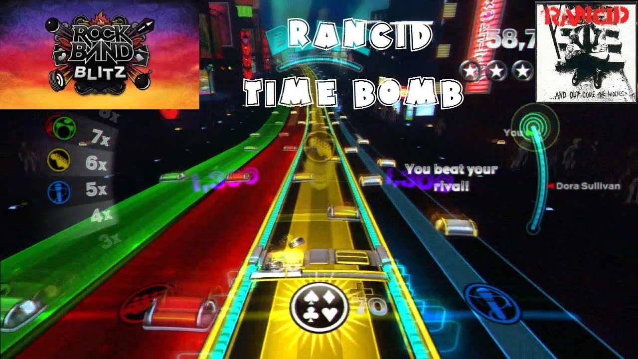Rancid - Time Bomb - Rock Band Blitz Playthrough (5 Gold Stars) - YouTube