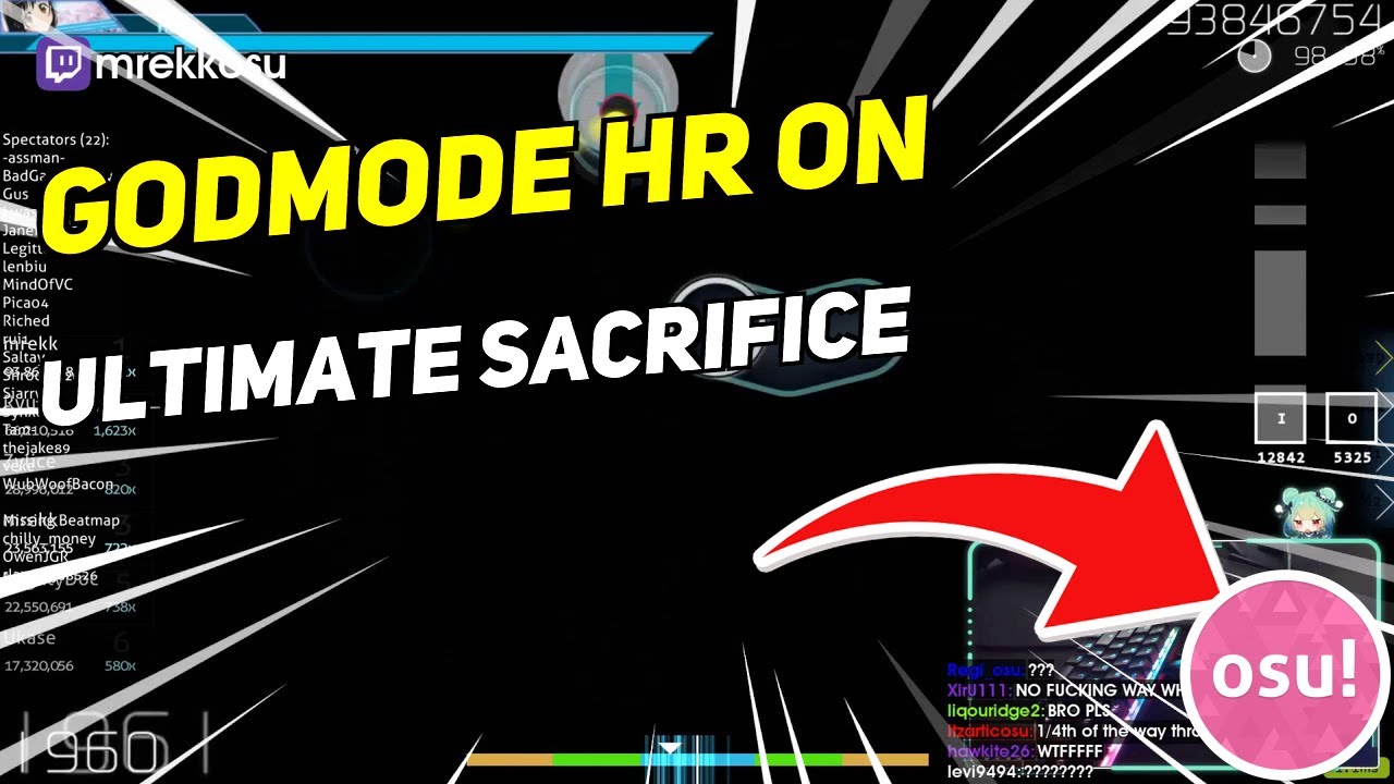 GODMODE HR ON ULTIMATE SACRIFICE | Daily Osu Stream Highlights - YouTube
