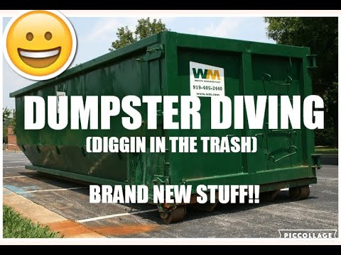 DUMPSTER DIVING - LETS GO DIG IN THE TRASH !!! SEE WHAT WE GET ...