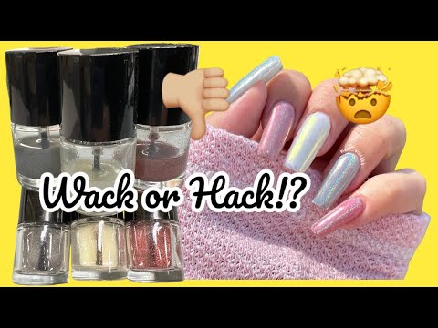 DIY LIQUID CHROME | Alcohol Chrome | Does It Work? | DIP POWDER ...