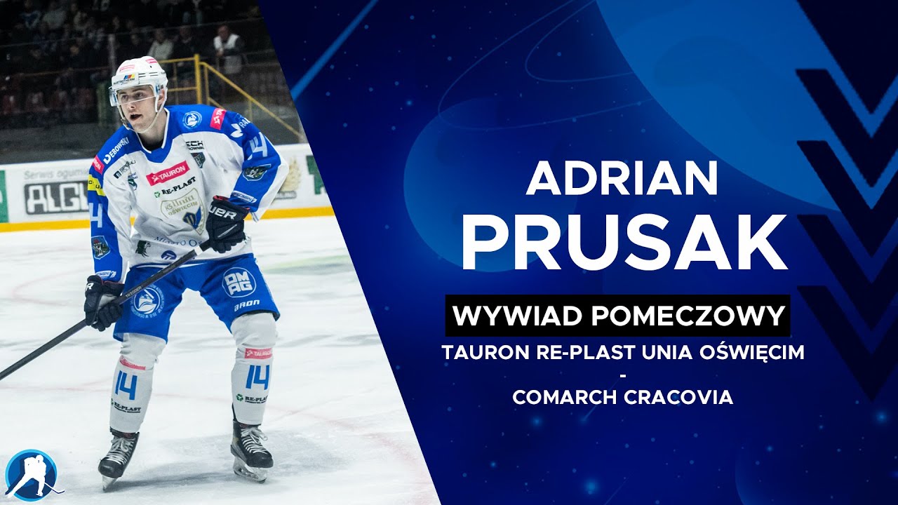 Adrian Prusak po meczu Tauron Re-Plast Unia Oświęcim - Comarch Cracovia ...