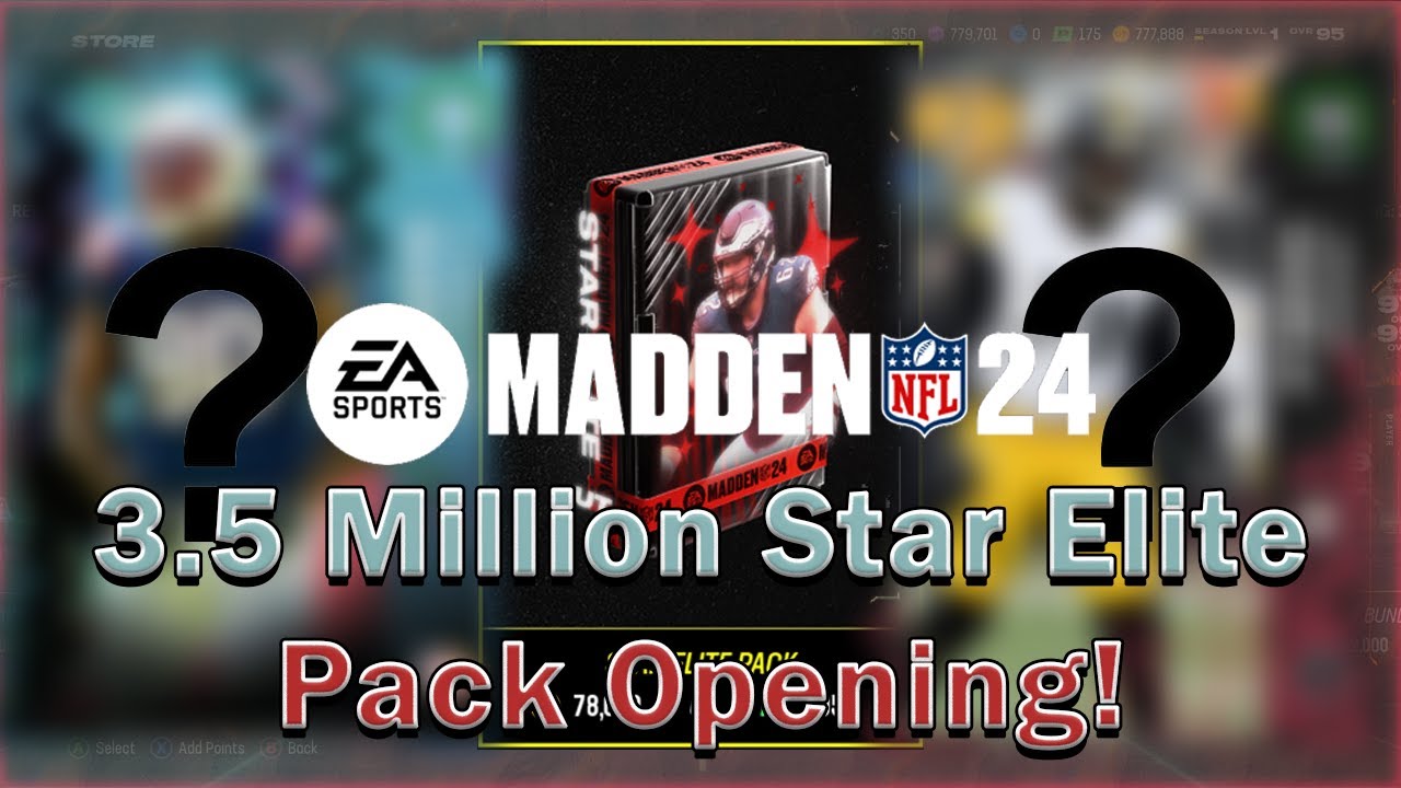 3.5 MILLION STAR ELITE PACK OPENING! | Madden 24 Ultimate Team - YouTube