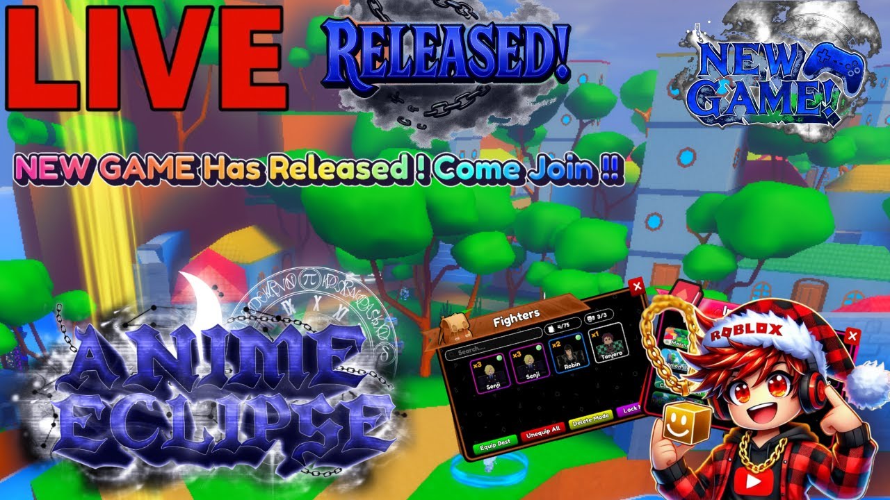 🔴LIVE! NEW Game Has RELEASED - Anime Eclipse Simulator ! - YouTube