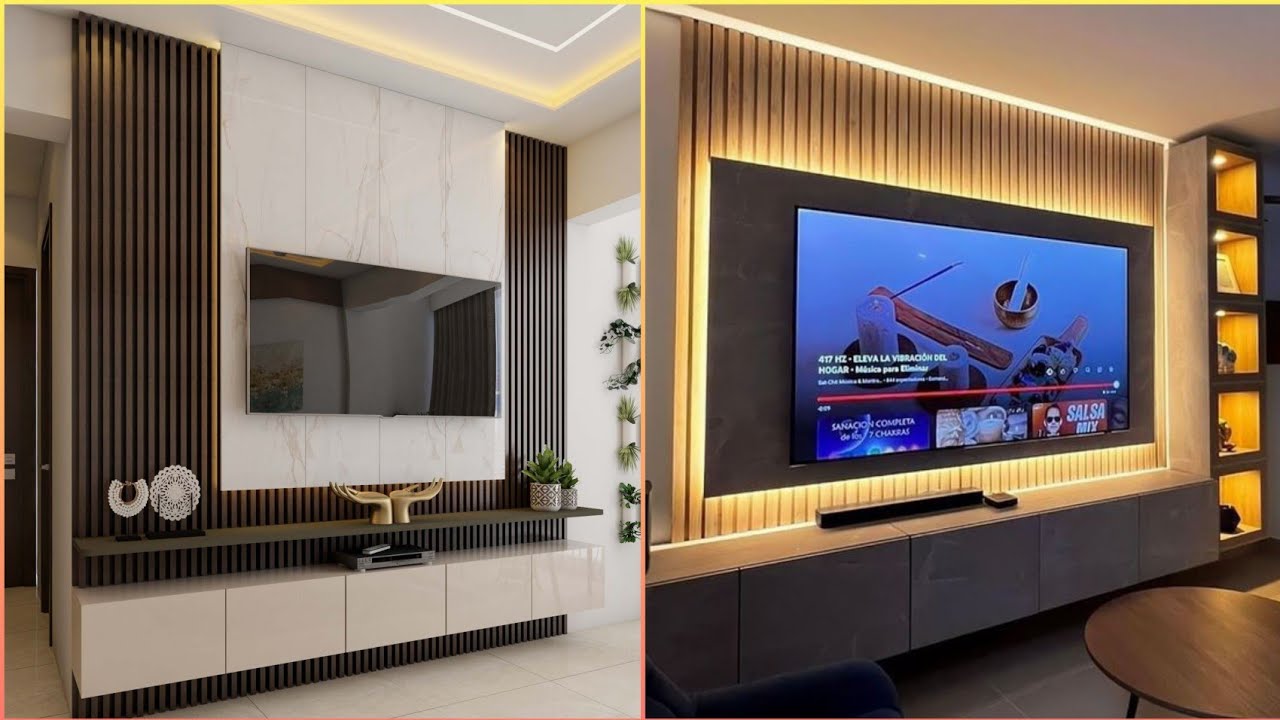 100 New Living Room TV Wall Unit Design 2025 Modern TV Cabinet| Tv Wall ...
