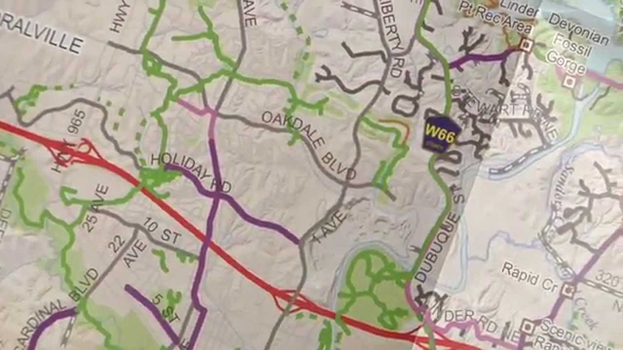 2014 Iowa City Area Trails Map - YouTube