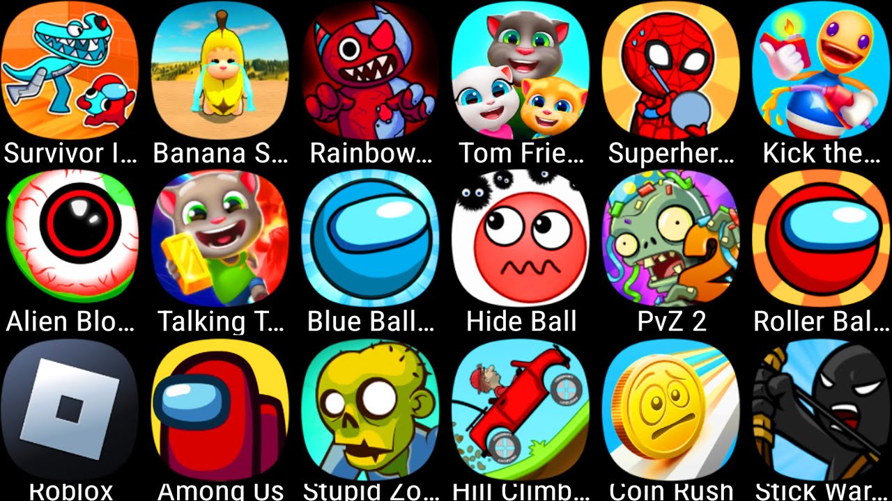 Kick The Buddy Forever,Plants Vs Zombies 2,Banana Survival Master,Alien ...