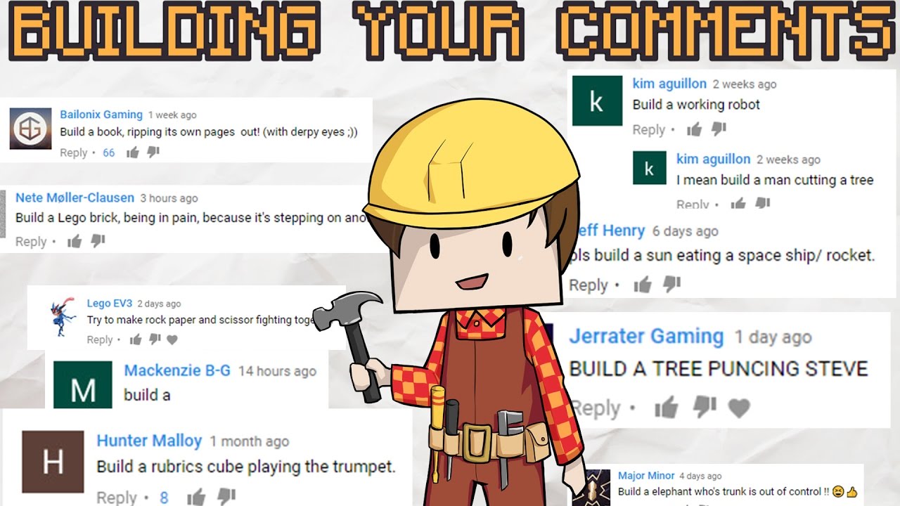 BUILDING YOUR MINECRAFT COMMENTS #4 - YouTube