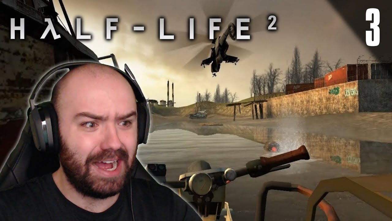 Airboat Chaos in Water Hazard - Half-Life 2 | Blind Playthrough [Part 3 ...