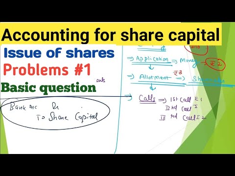 Issue of shares problems and solutions bcom 2nd year | Accounting for ...