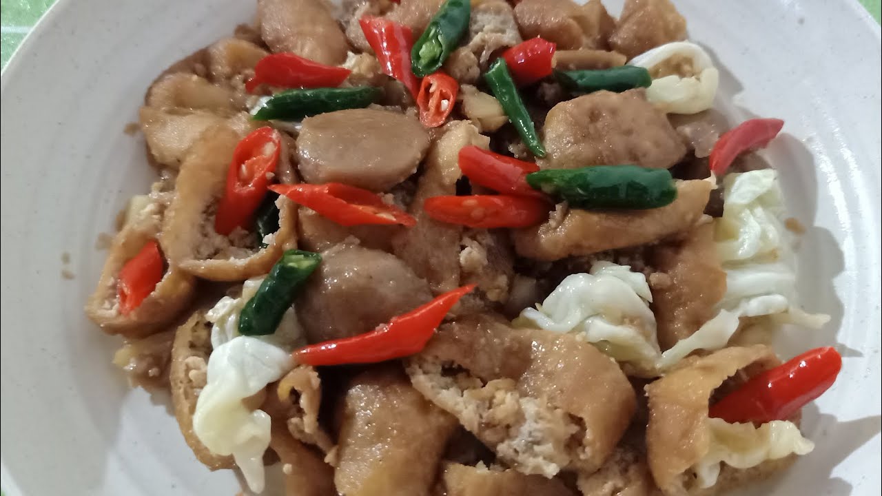 Tahu Bakso Pedas Dan Enak Youtube
