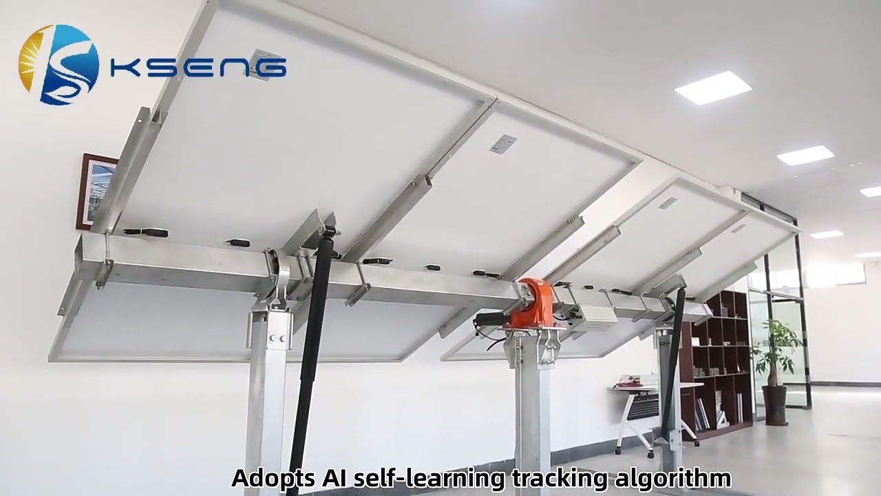 Kseng single axis solar tracking system - YouTube