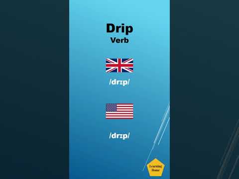 Drip meaning pronunciation and synonyms #Shorts - YouTube