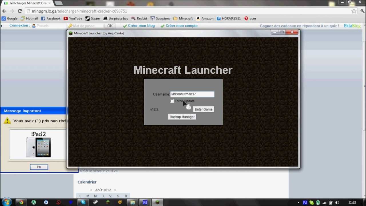 Comment cracker Minecraft (free laucher) - YouTube