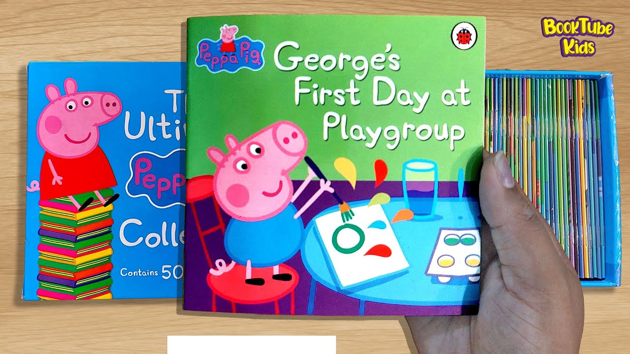 🐷PEPPA PIG : GEORGE'S FIRST DAY AT PLAYGROUP 42 | Kids Books Read Aloud ...
