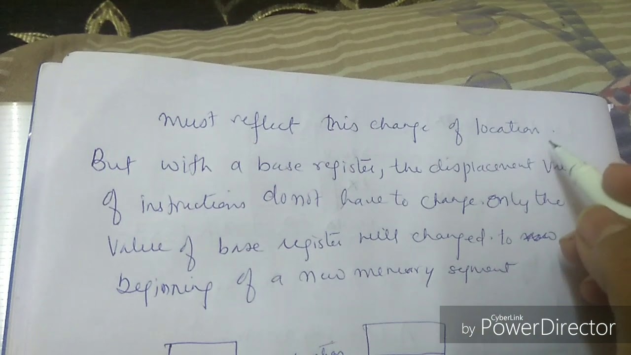 Base register addressing mode- lecture11/coa - YouTube
