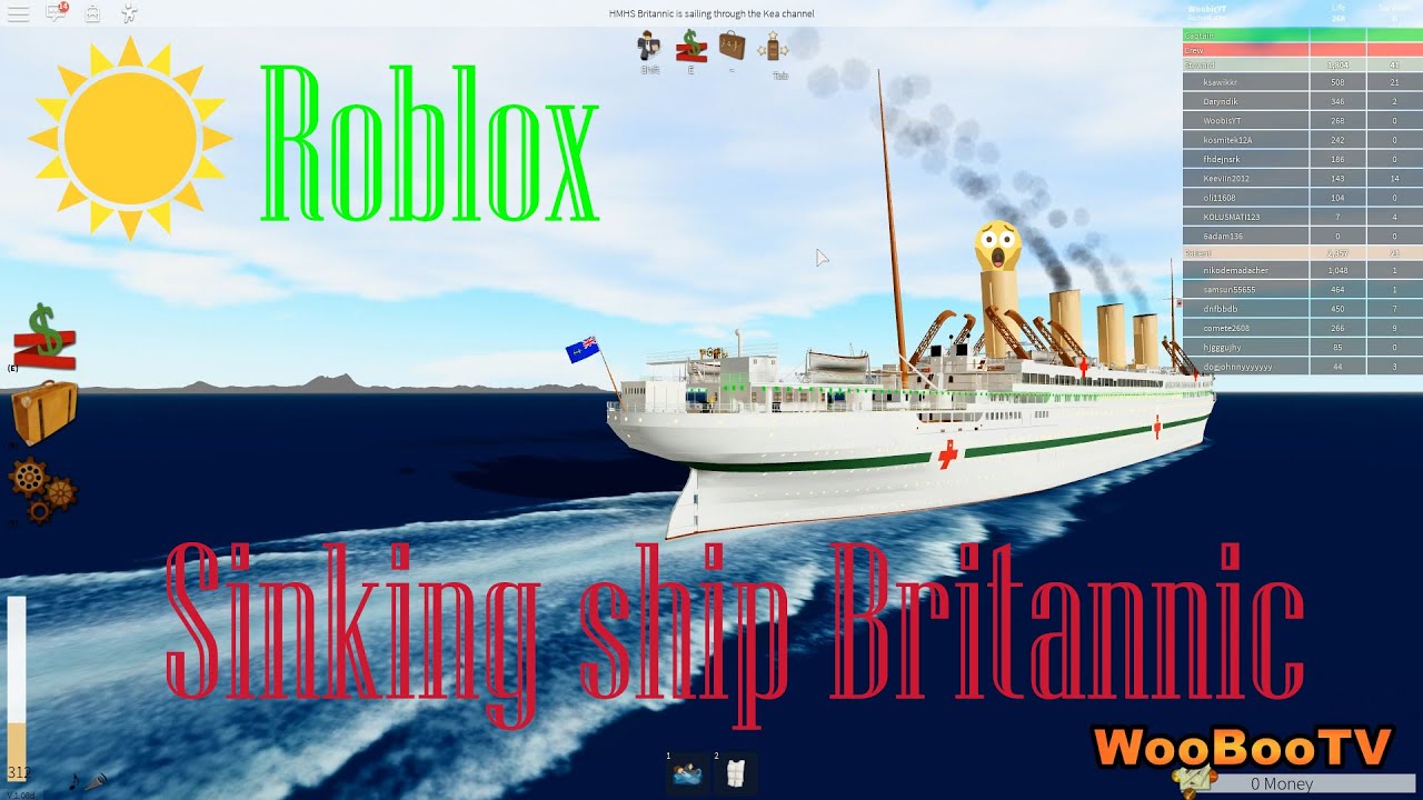 Roblox - Sinking ship - Britannic - YouTube