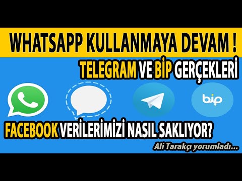 WHATSAPP KULLANMAYA DEVAM !!! TELEGRAM VE BİP GERÇEKLERİ | FACEBOOK VERİLERİMİZİ NASIL SAKLIYOR?