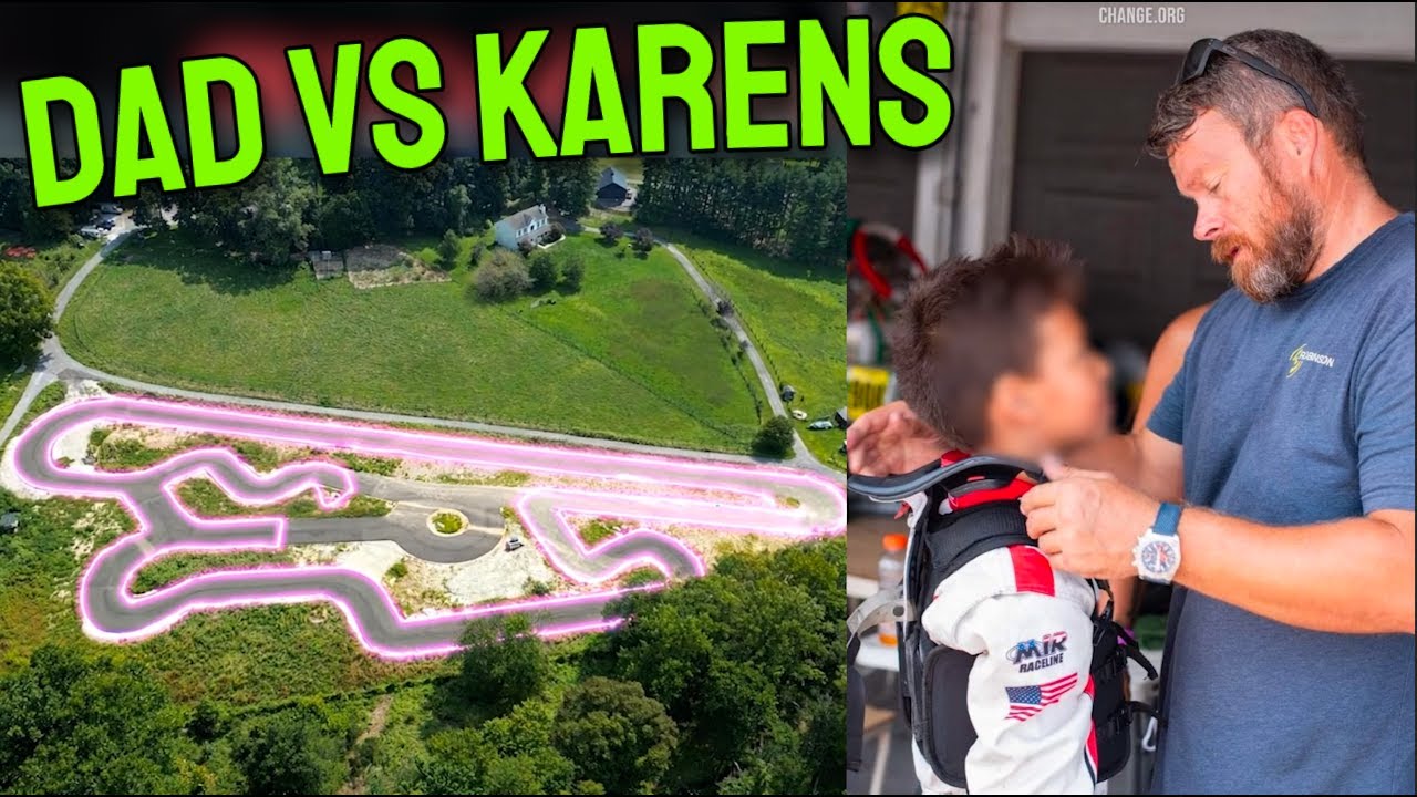 Dad Builds a Backyard Go-Kart Track… The Karens LOST IT - YouTube