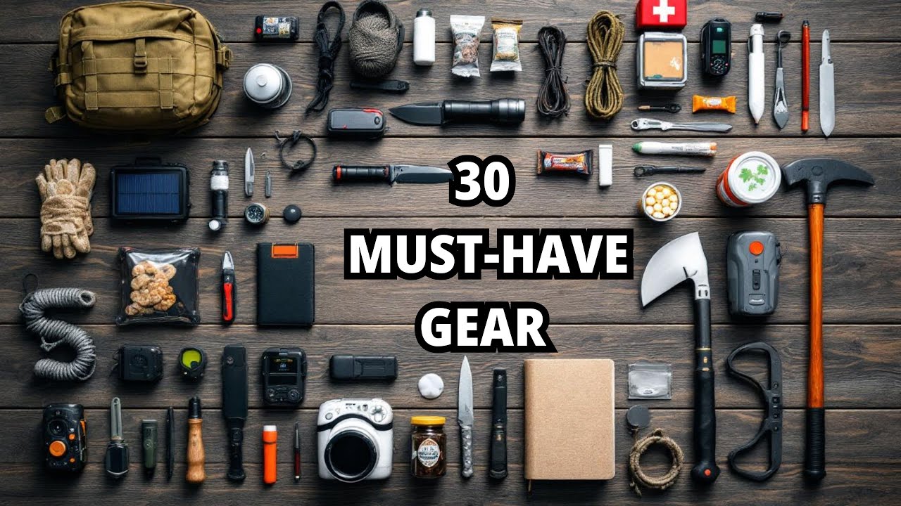 30 Must-Have Survival Gear and Prepper Tools - YouTube