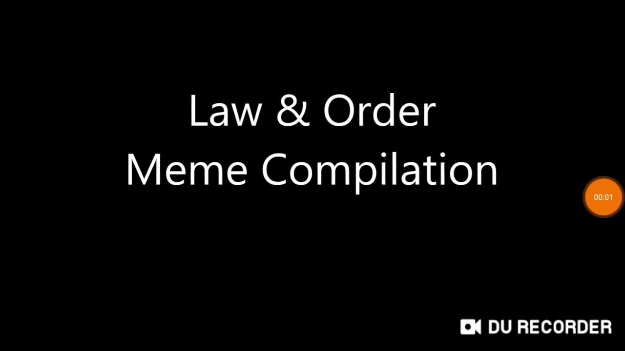 Law and order memes help depression kids - YouTube