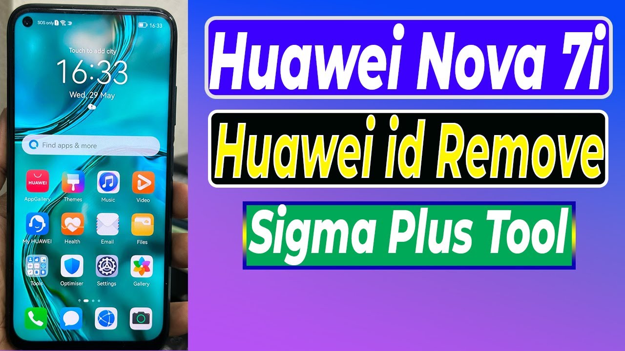 Huawei Nova 7i (JNY-LX2) Huawei id Remove By Sigma Plus Tool - YouTube