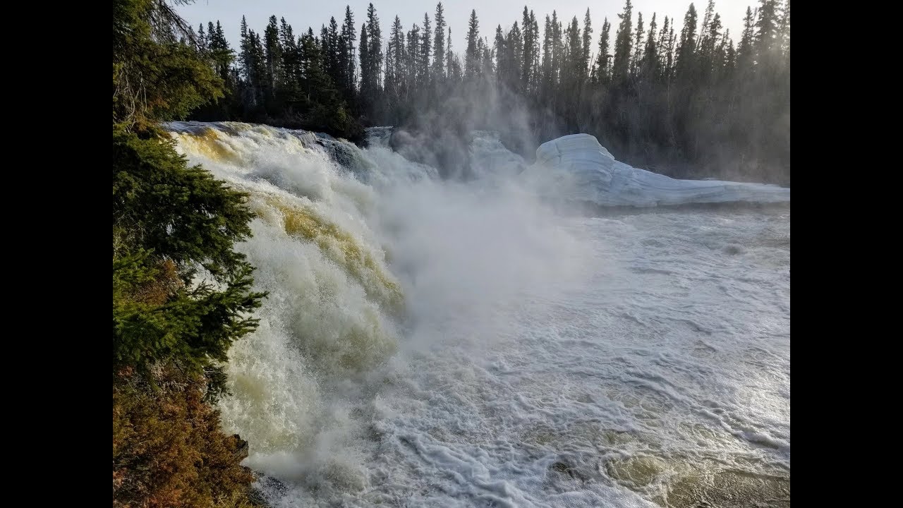 Kwasitchewan Falls - Manitoba's highest waterfall - YouTube