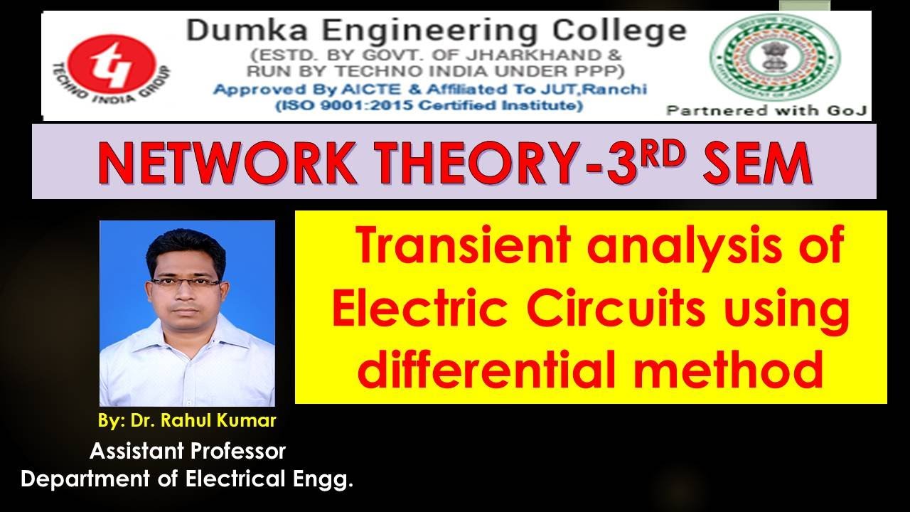 Transient analysis of Electric Circuits using differential method ...