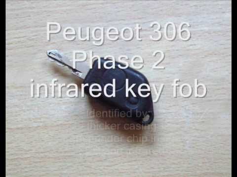 Testing Peugeot 306 Infrared Key Fob - YouTube