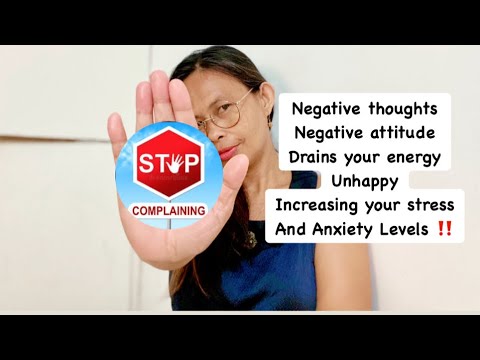 Complaining Can Drain You/Stop Complaining - YouTube