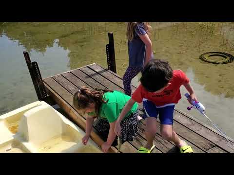 Dylan playing with Cory's girls - YouTube
