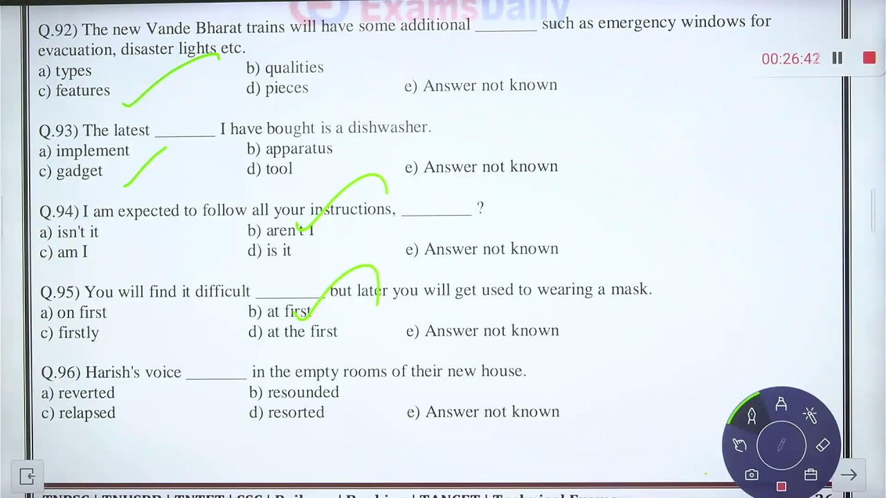 TNPSC Group 4 - Model Question Paper Discussion : Weekly Test ..!!! 200 ...