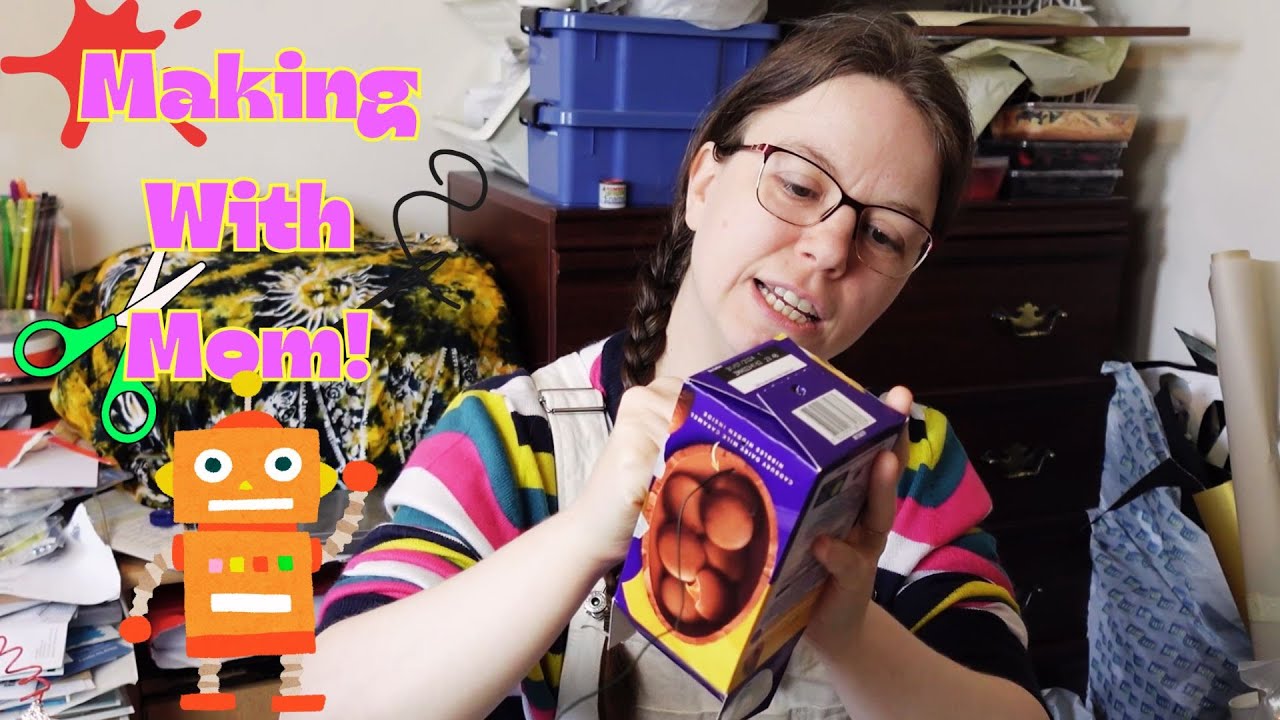 How To Make A Robot Puppet from Junk | Crafting and Craft Ideas for Kids | Making with Mom - YouTube