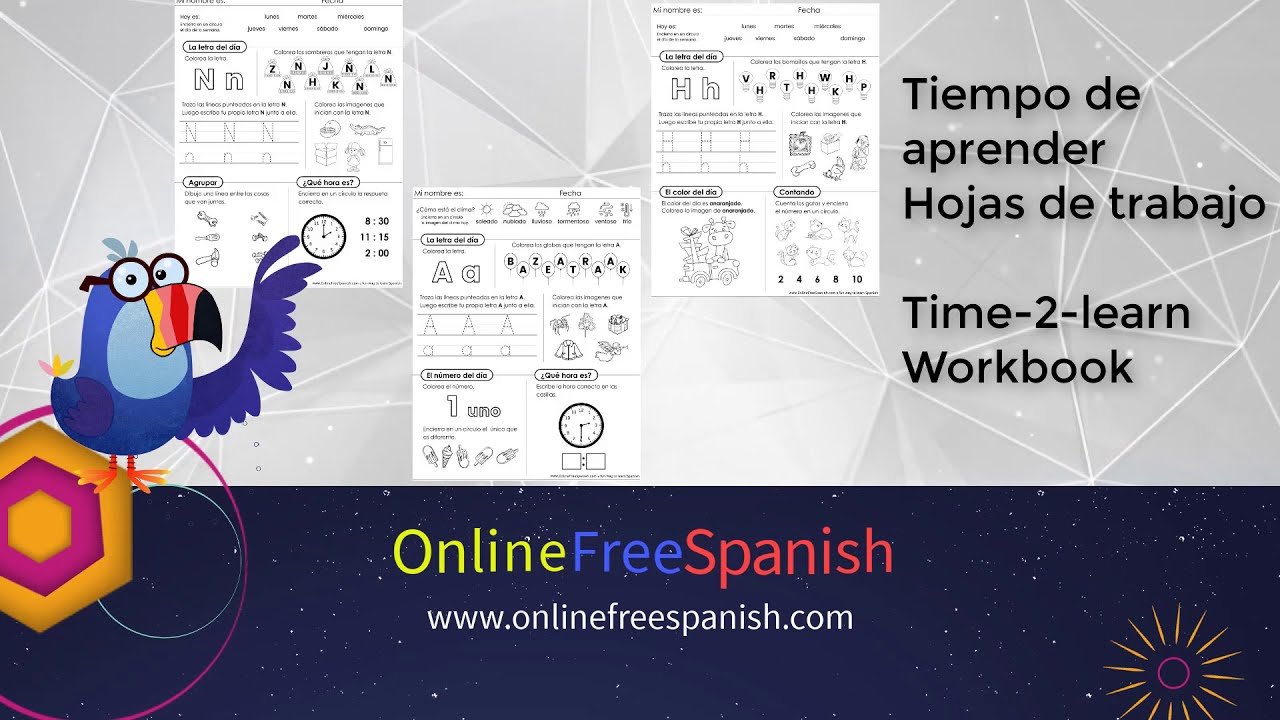 Time 2 Learn - Tiempo de aprender with #OnlineFreeSpanish - YouTube