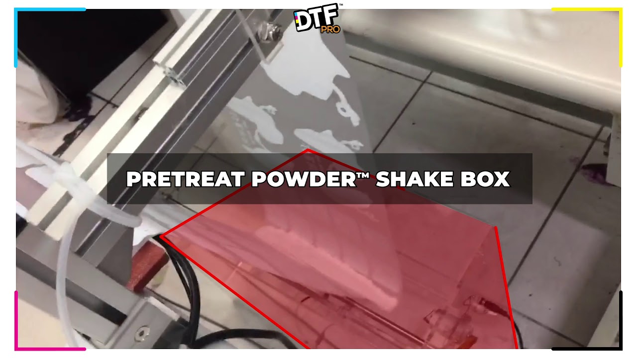 DTF PRO PRETREAT POWDER ™ APPLICATION BOX (for applying DTF powder to ...
