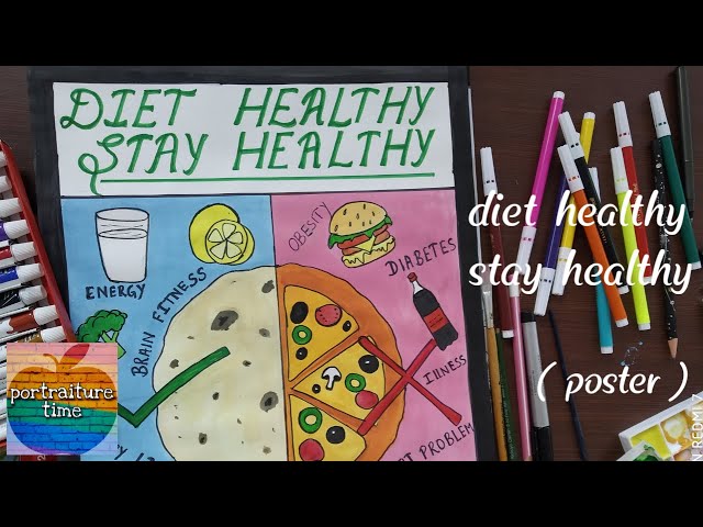 Healthy And Unhealthy Lifestyle Poster With Slogan - Infoupdate.org