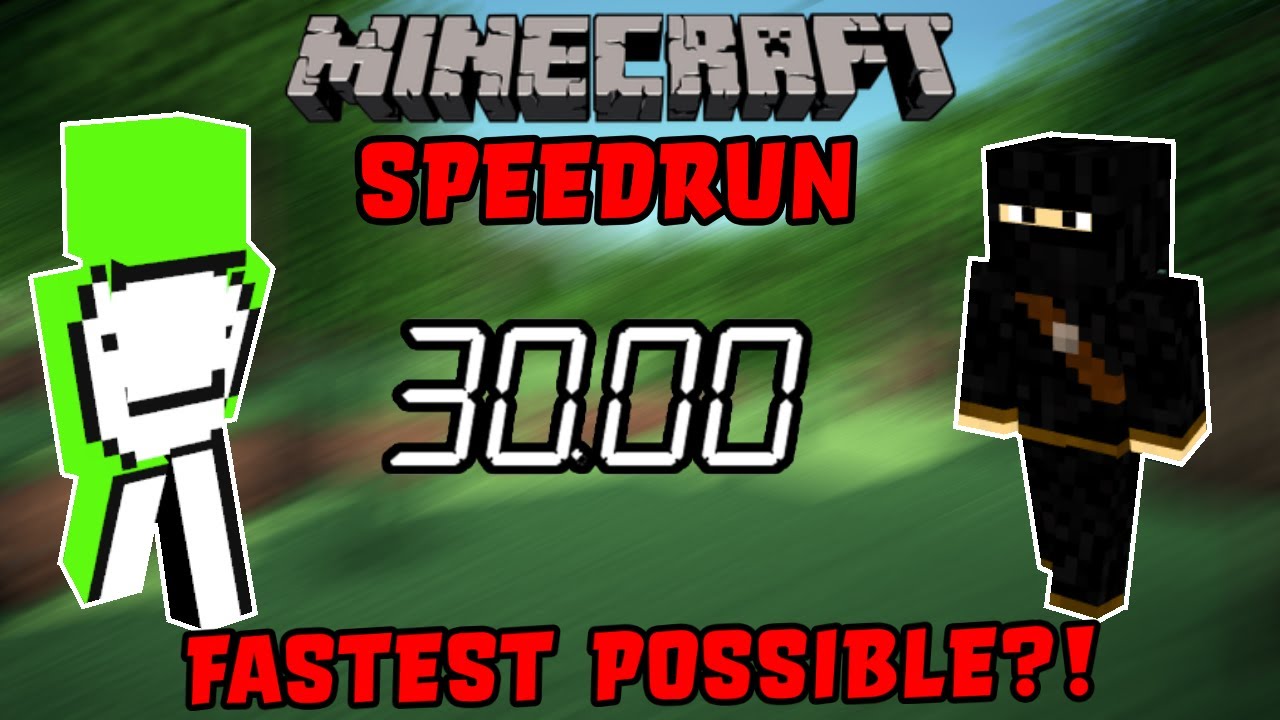 What is the FASTEST Possible Minecraft Speedrun? - YouTube