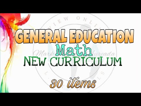 MATH GENERAL EDUCATION NEW CURRICULUM - YouTube