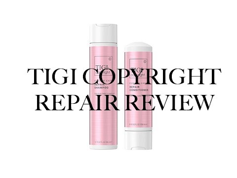 TIGI COPYRIGHT CUSTOM CARE REPAIR REVIEW - YouTube